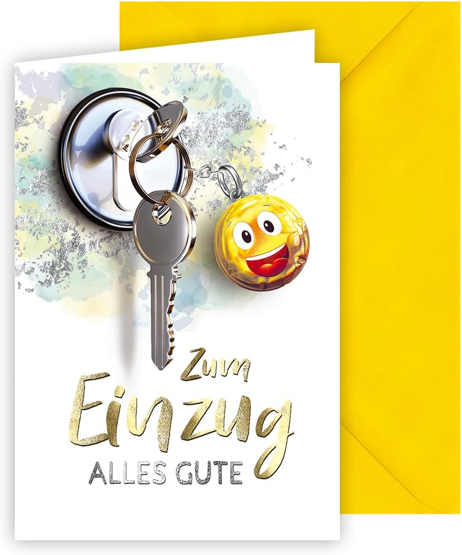 KE AV Glückwunschkarte zum Umzug, inkl. Umschlag, DIN B6 Format ...