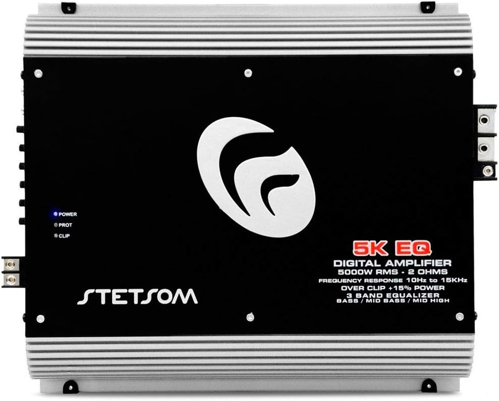 Amazon.com: Stetsom 5KEQ1 5000W Mono 2-Ohm Car Amplifier : Electronics