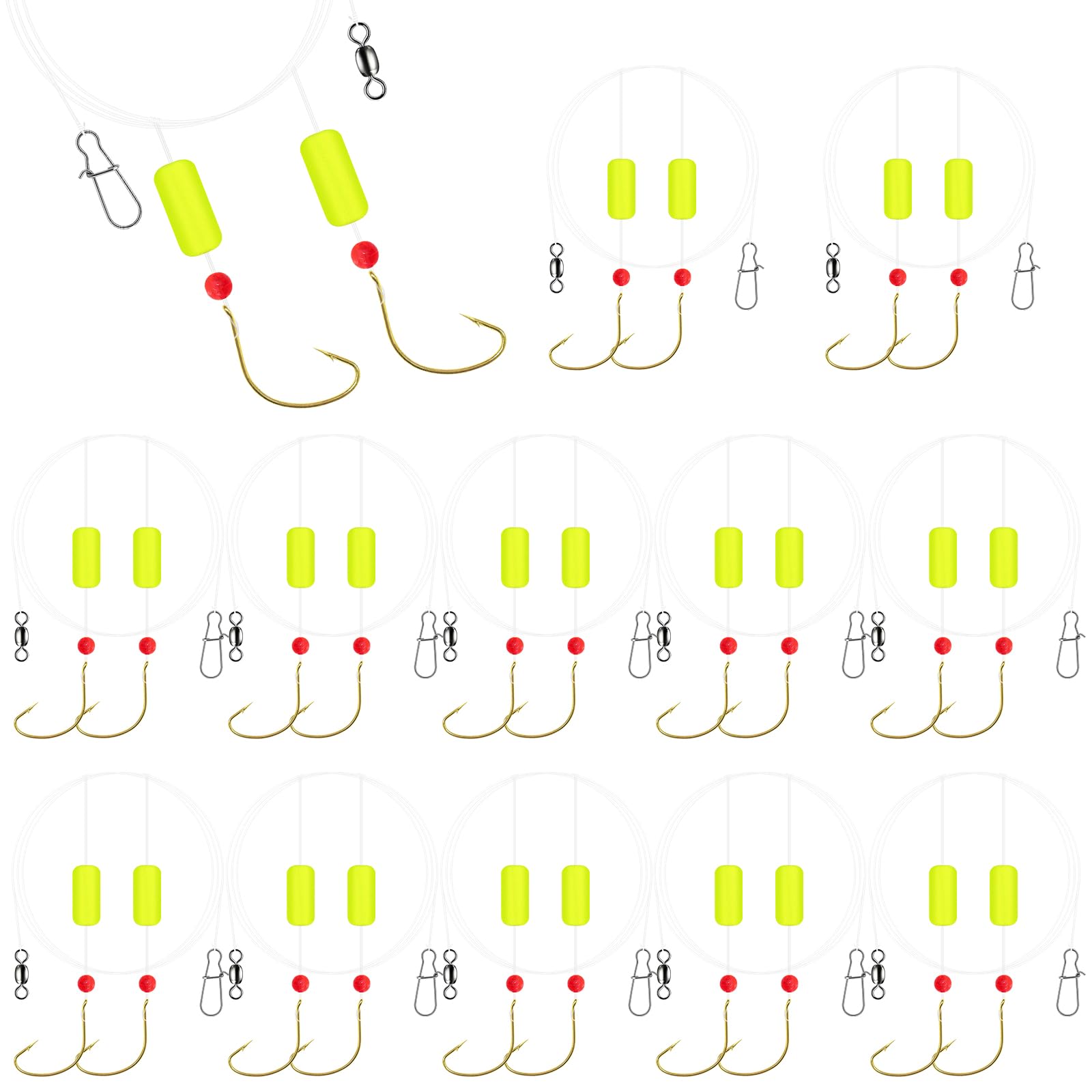 Snapklik.com : 12pcs Pompano Rigs Fishing Rigs For Surf Fishing Pompano ...