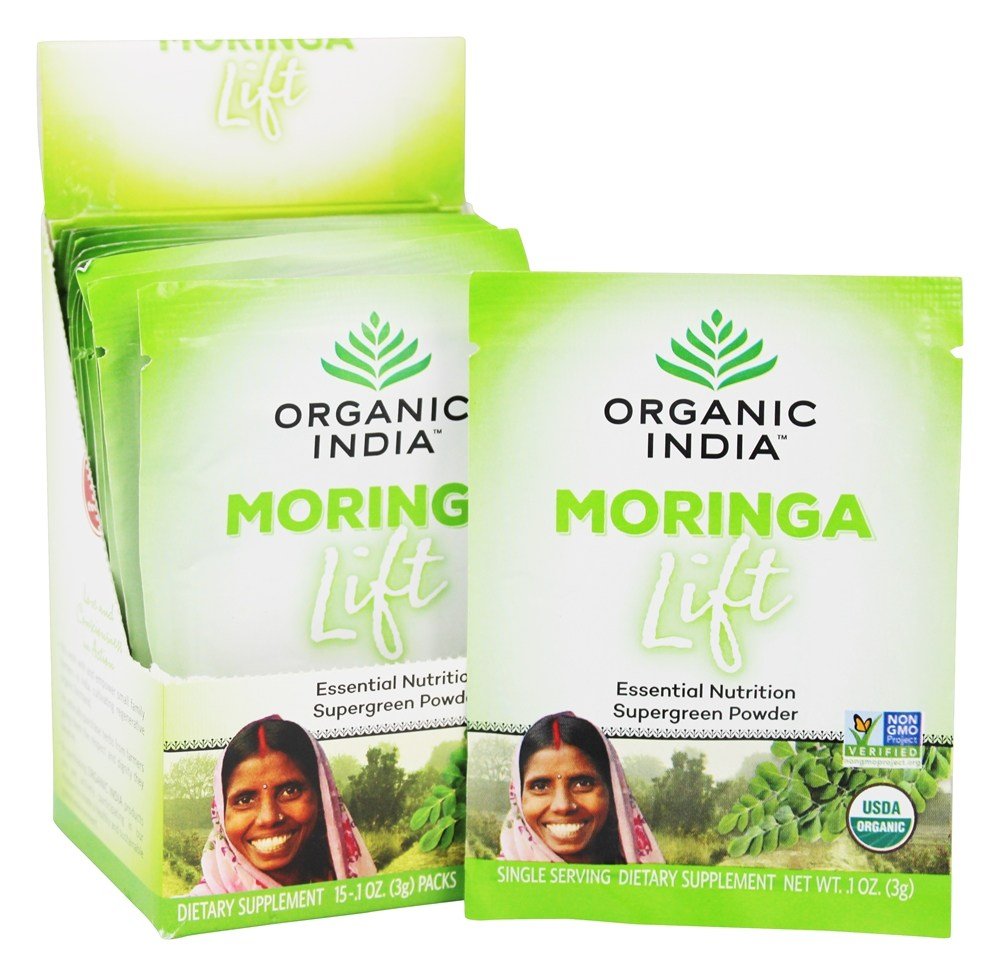 Amazon.com: Organic India Moringa Lift Box, 15 packets : Health & Household
