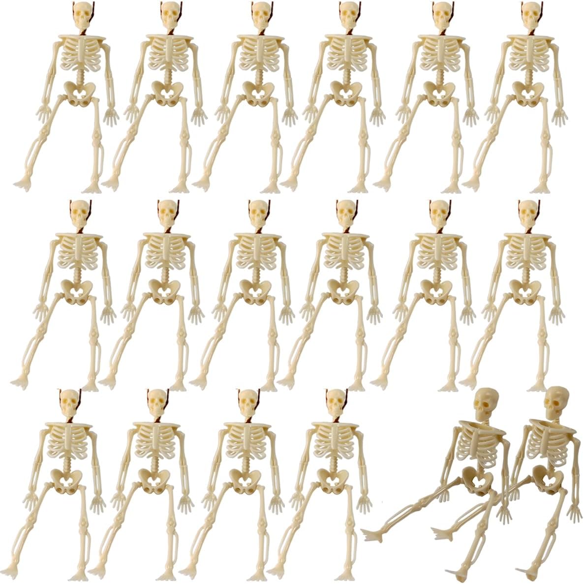 Amazon.com: GXXMEI 20PCS 6 Inch Mini Skeleton Figurines, Small ...
