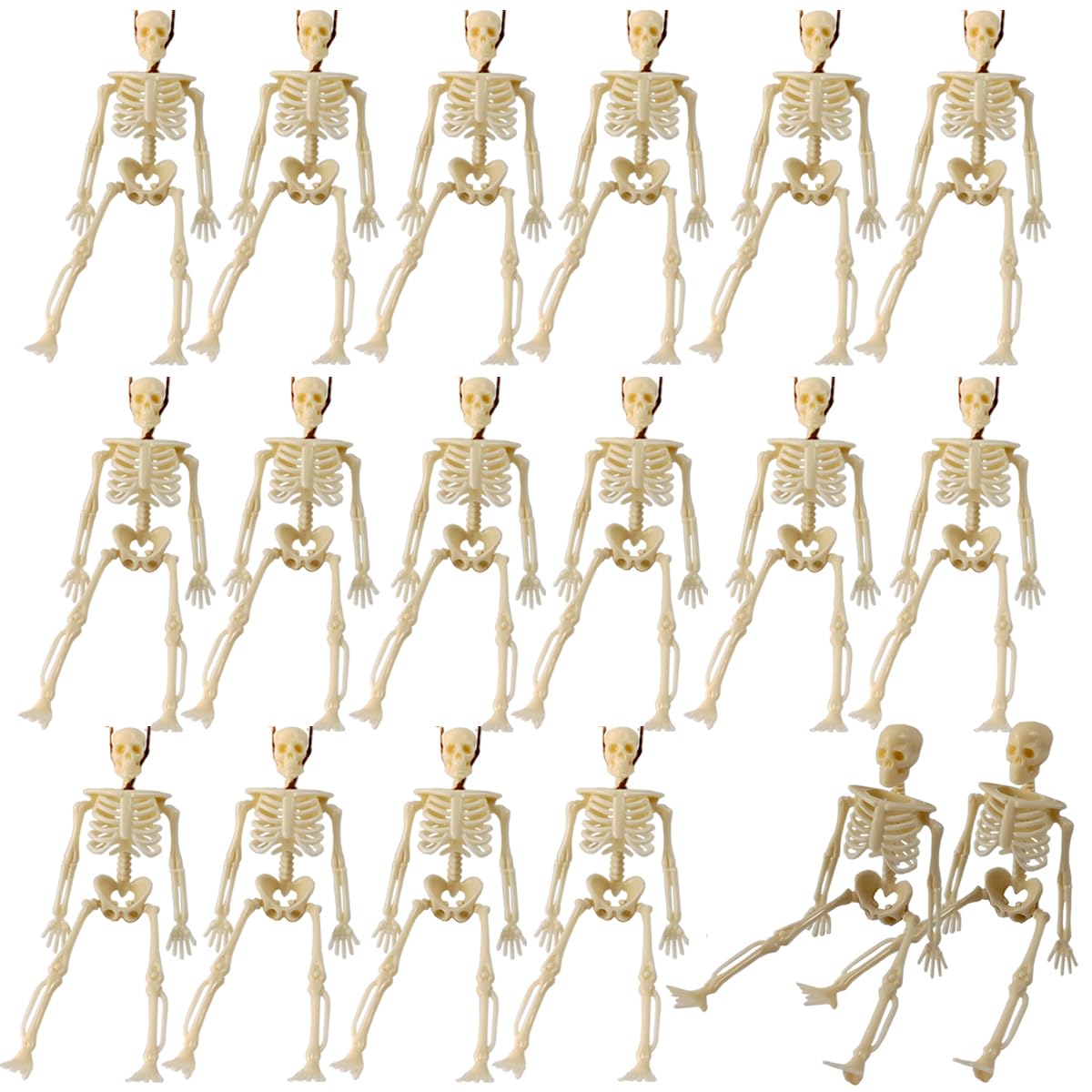 Amazon.com: GXXMEI 20PCS 6 Inch Mini Skeleton Figurines, Small ...