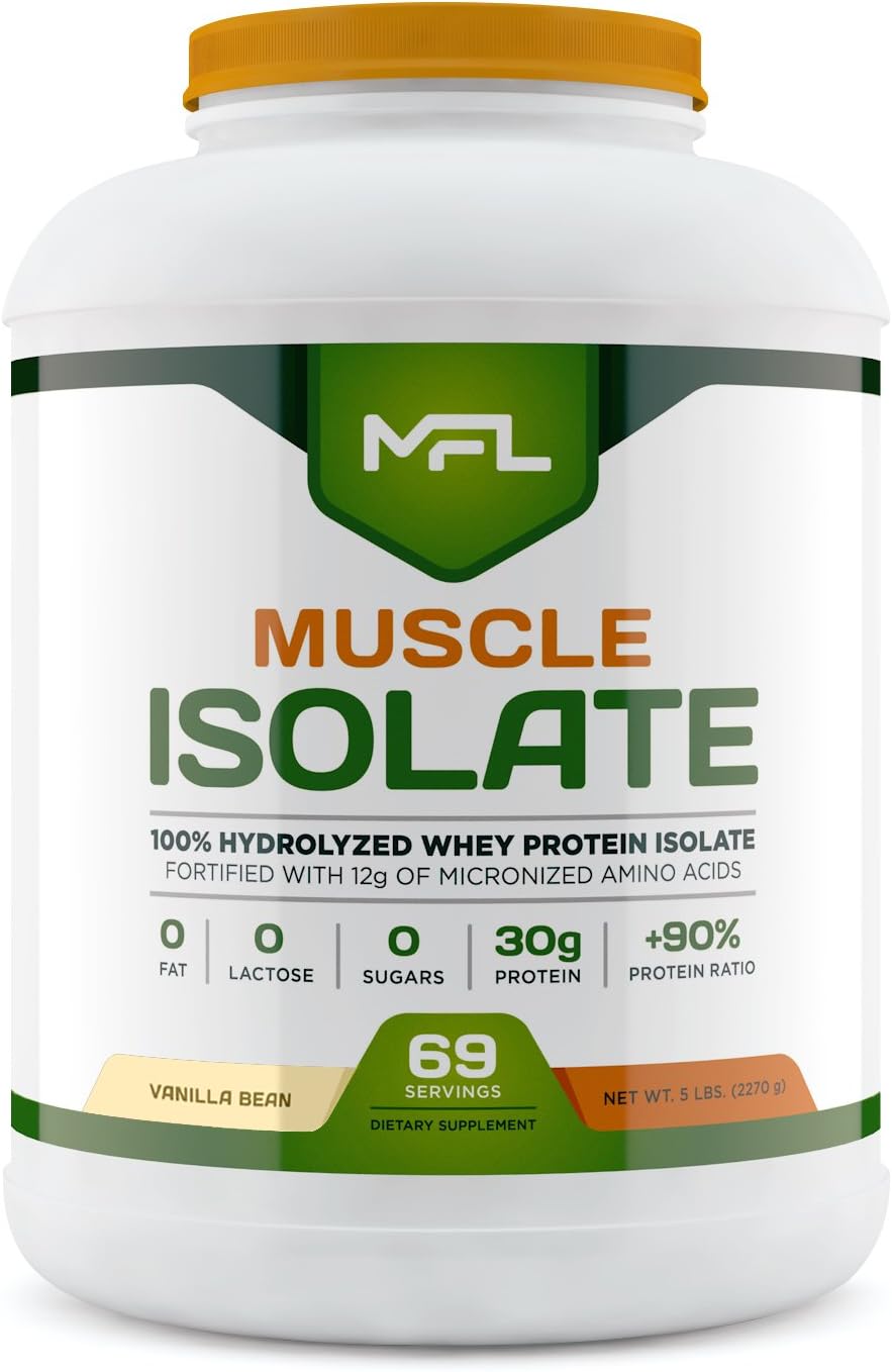 Amazon.com: MUSCLE FOOD LABS MFL 100% Isolate Protein l 30g of Protein ...