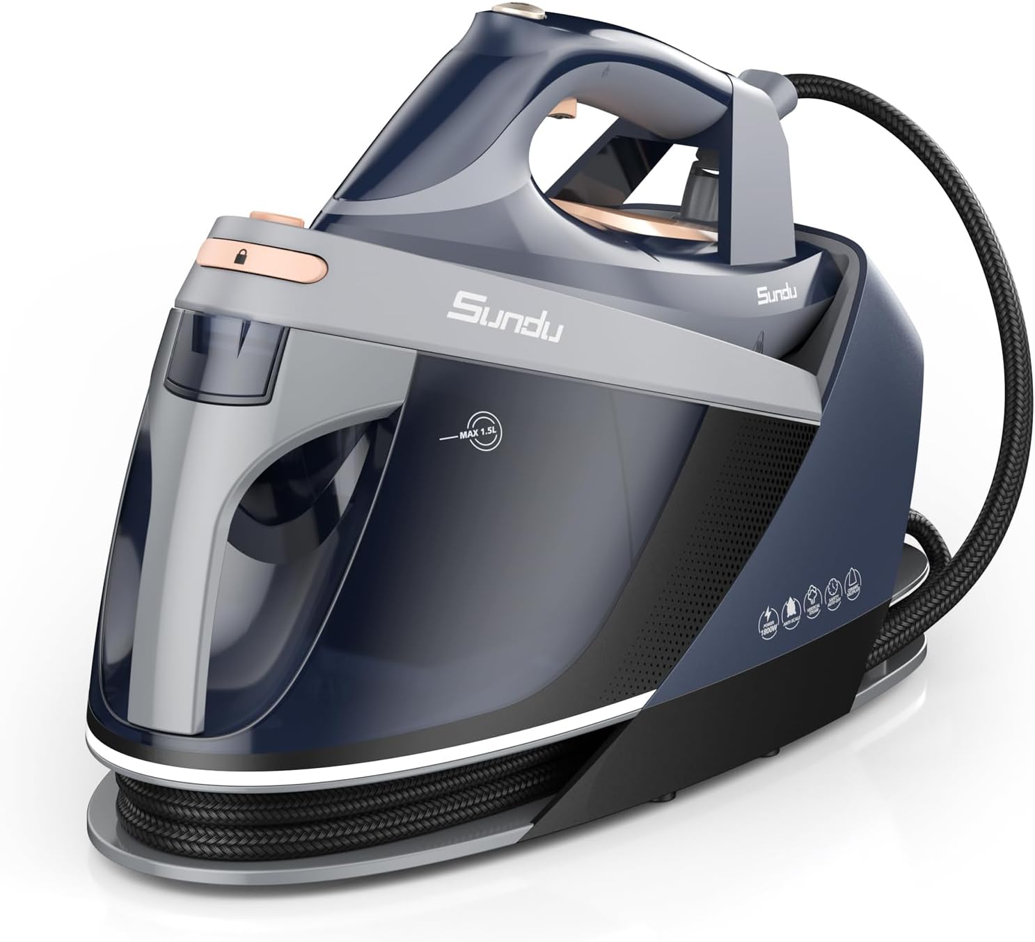 Amazon.com: Steam Station with LED Screen, 1800W Steam Iron with ...