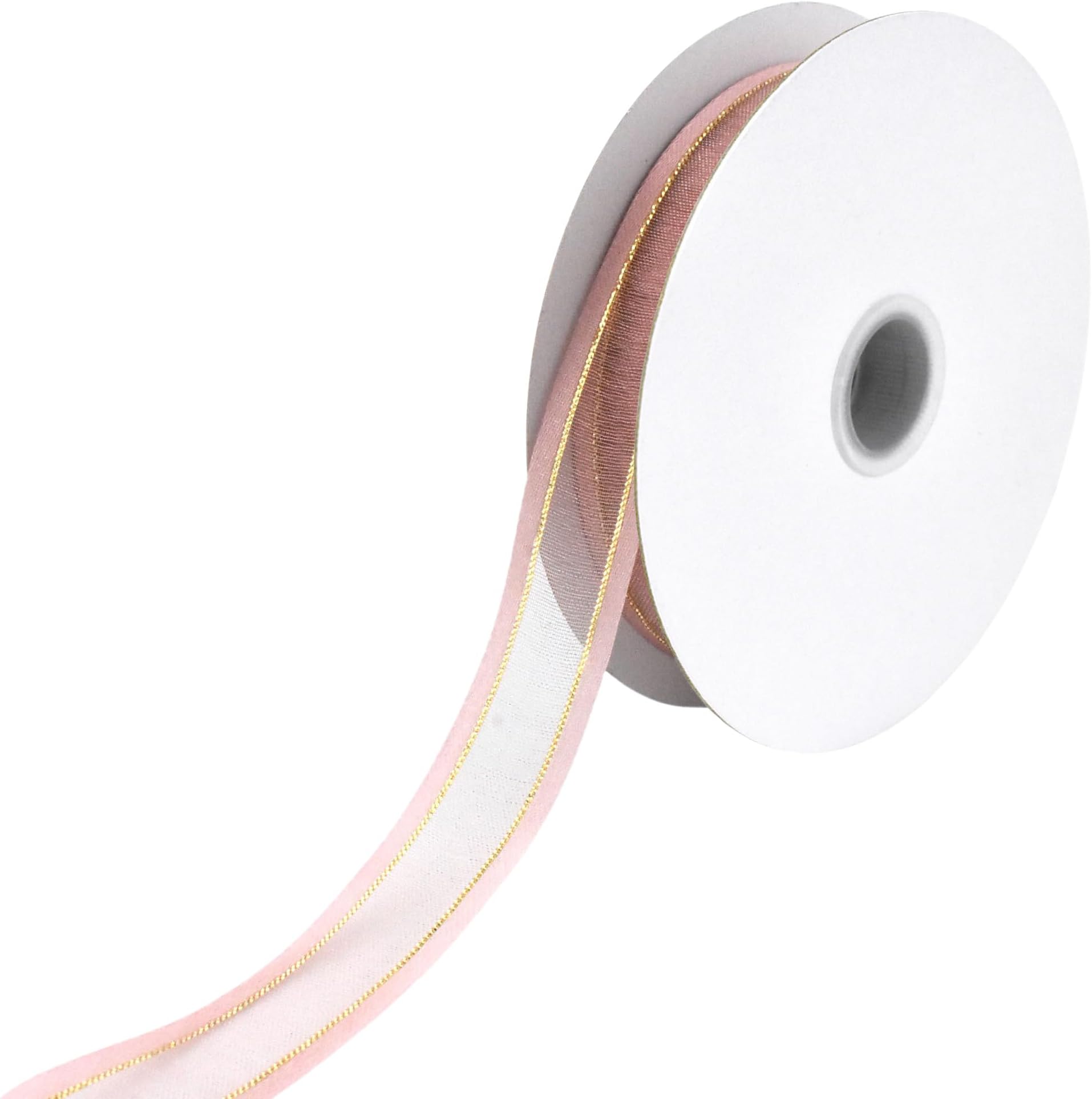 Amazon.com: Homeford Gold-Lined Satin Edge Organza Ribbon, 5/8-Inch, 25 ...