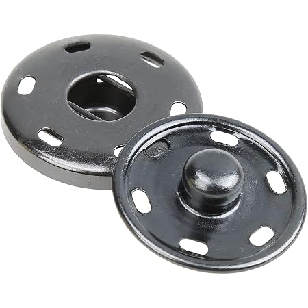 Amazon.com: COTOWIN Sew-On Snaps,Black Press Buttons,Pack of 10,15mm