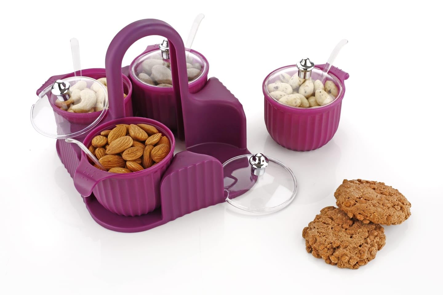 Buy NEKZA PLAST Kitchen Storage Box Set Plastic Dabbe Dry Fruits ...