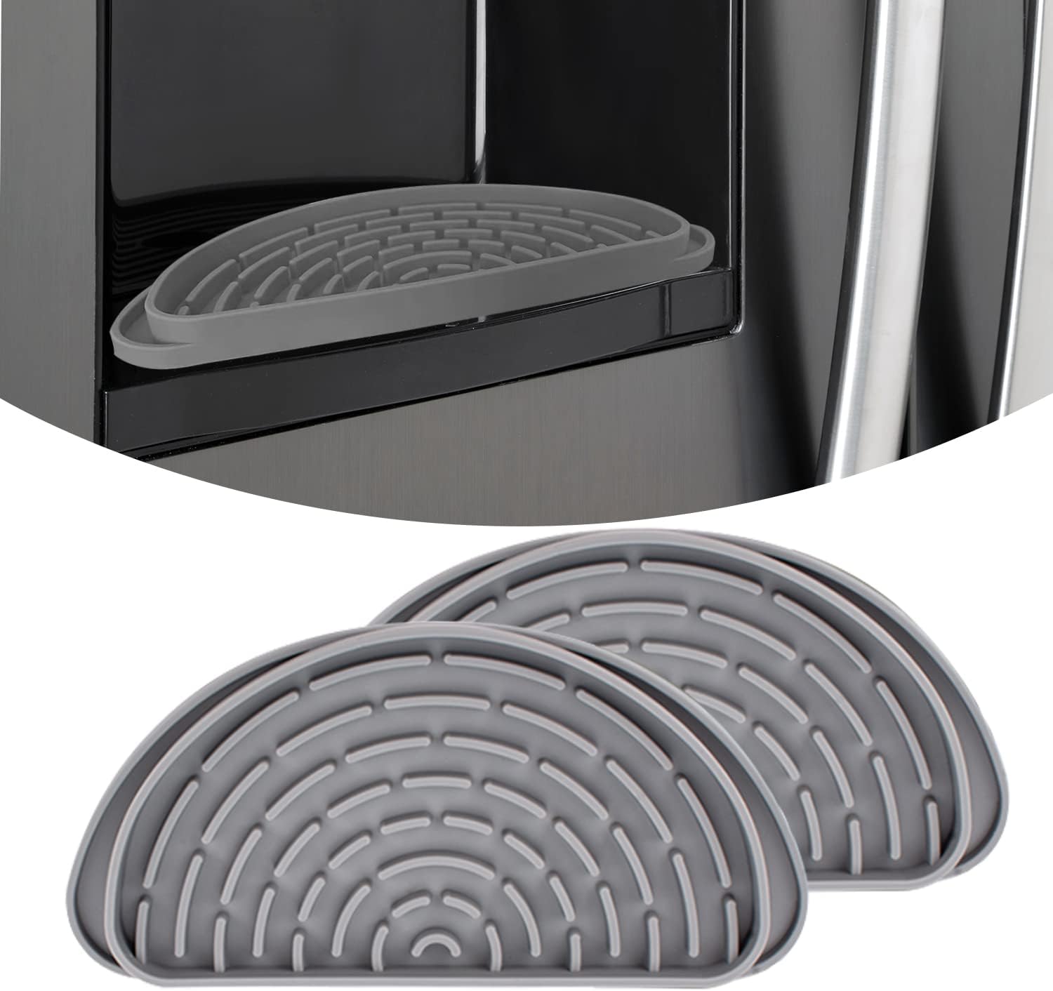 Amazon.com: 2 Pack Refrigerator Drip Catcher, Silicone Refrigerator ...
