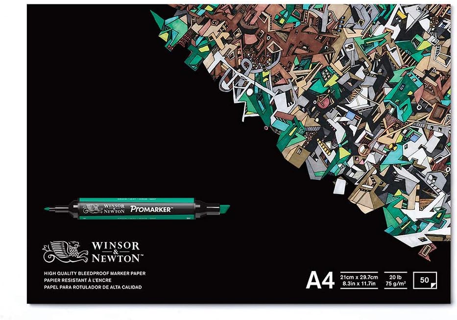 Winsor & Newton, BLEEDPROOF MARKER PAPER PAD SIZE A4 : Amazon.co.uk ...