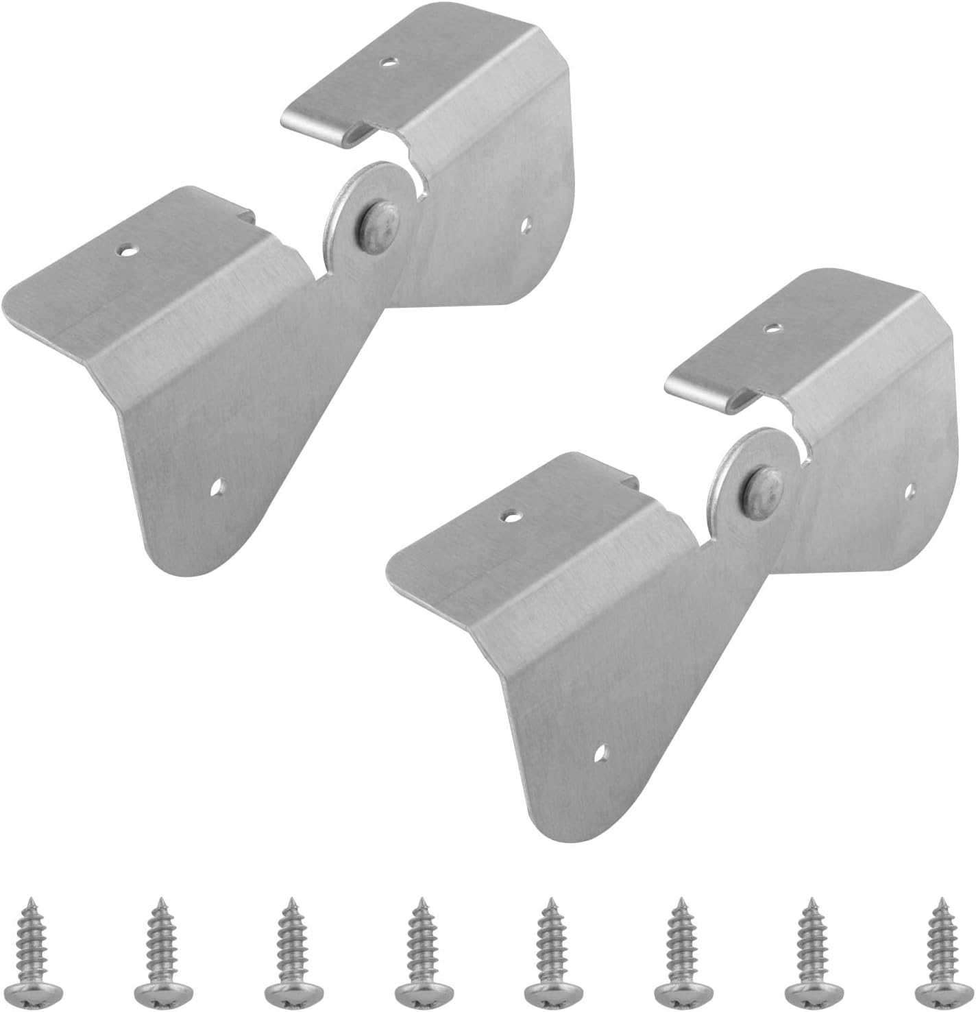 WHYHKJ 2PCS Drain Pipe Extension Flip Cover Hinge (with Screws) DIY ...