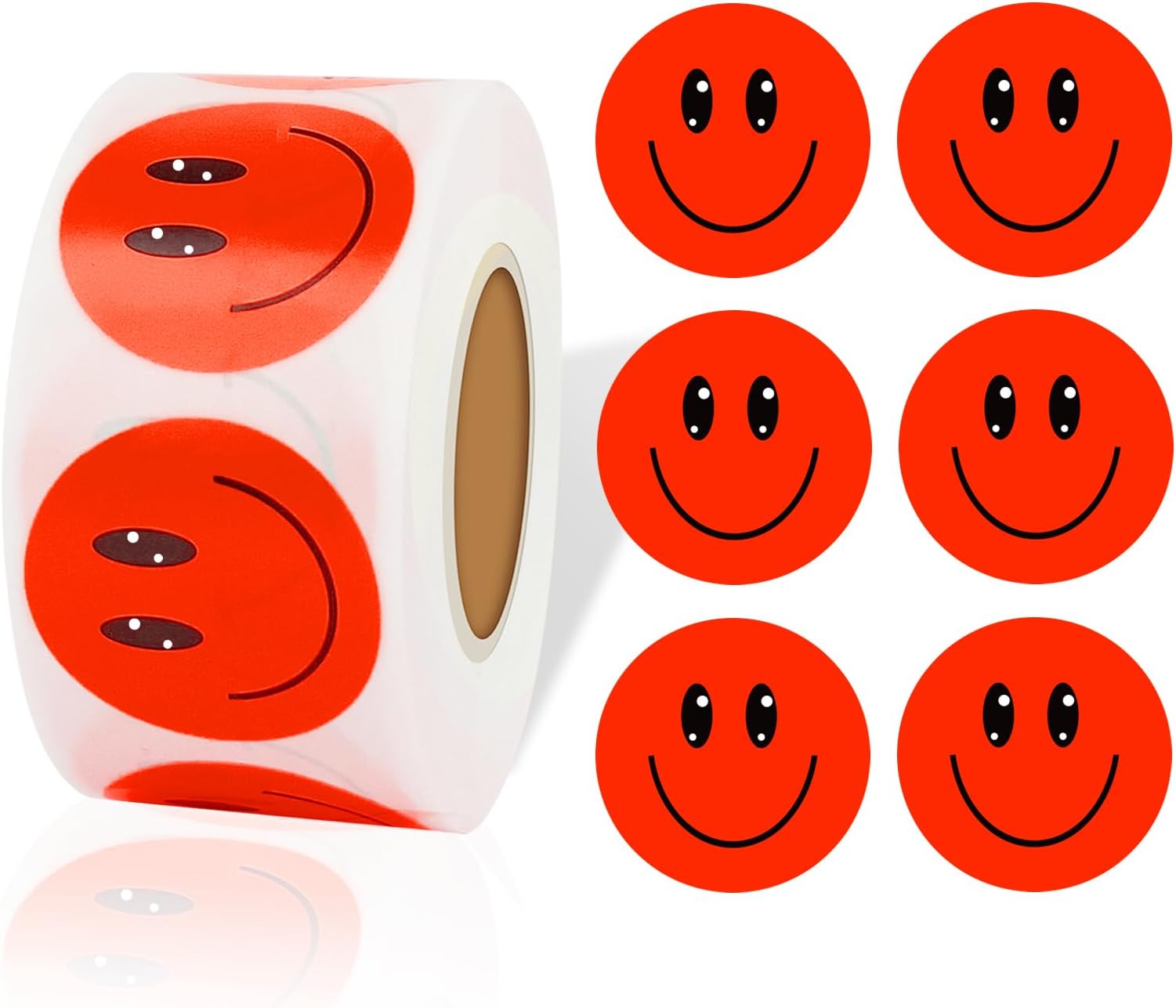 Amazon.com : STARLIBOO Happy Smile Face Stickers for School Reward ...