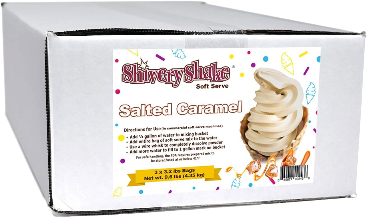 Amazon.com: Shivery Shake Soft Serve Ice Cream Mix, 3 x 3.2 lb case ...