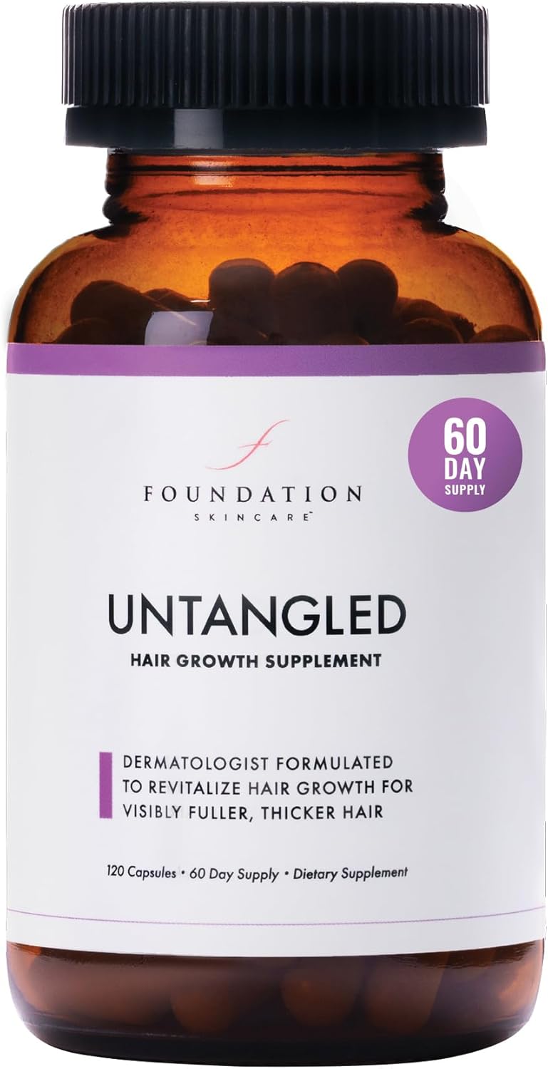 Foundation Skincare UnTangled Hair Growth Vitamins (60-day supply ...