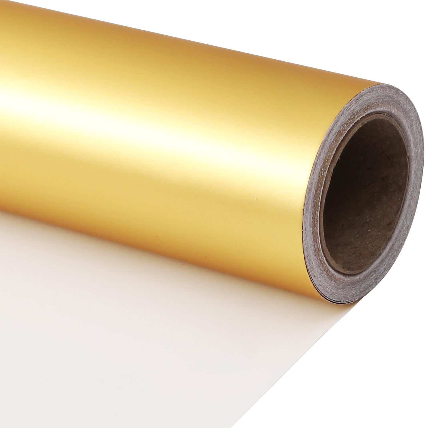 Amazon.com: BOLIANNE Golden Metallic Wrapping Paper - Solid Color Matte ...