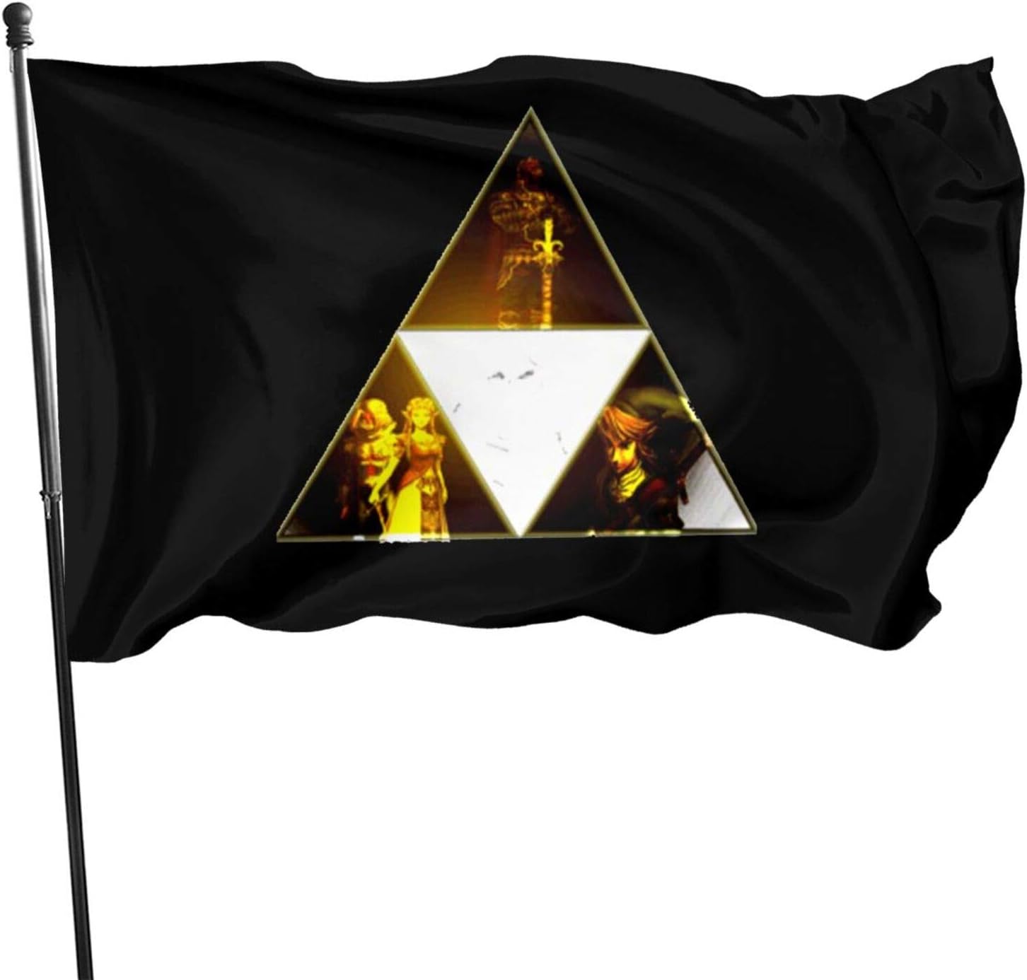 Amazon.com : Generic Legend of Zelda Triforce Flag 3x5 Ft Decorations ...