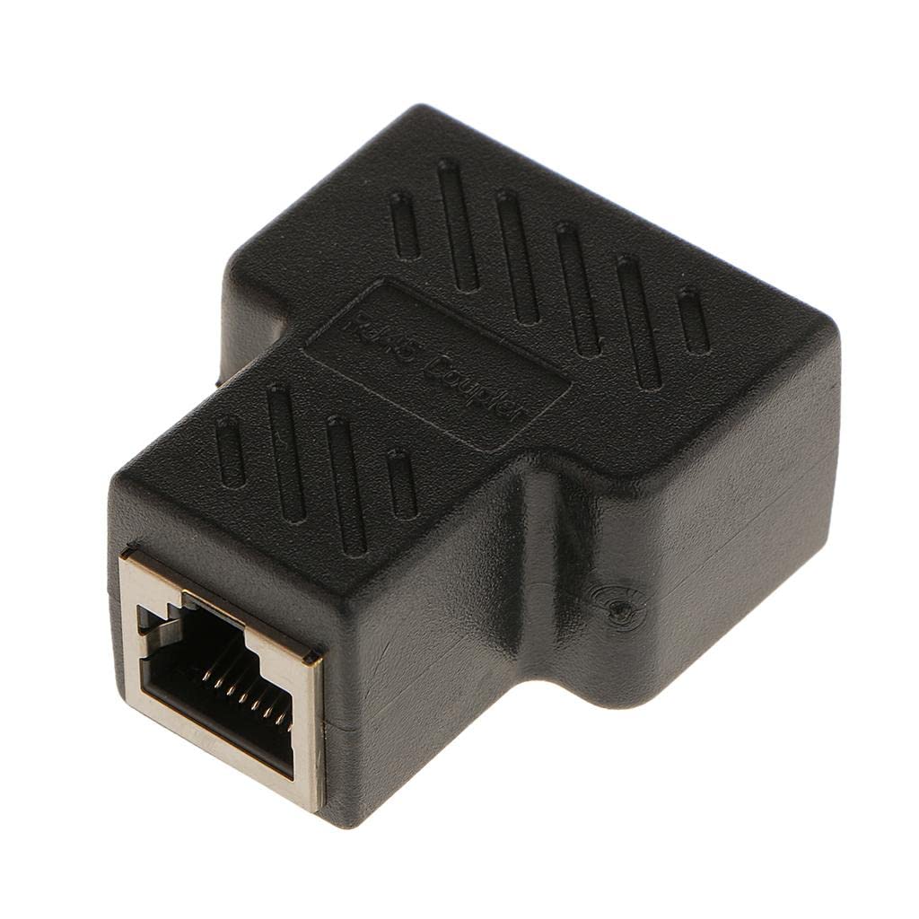 1 to 2 Port RJ45 LAN Ethernet Network Connector Splitter Adapter Plug ...