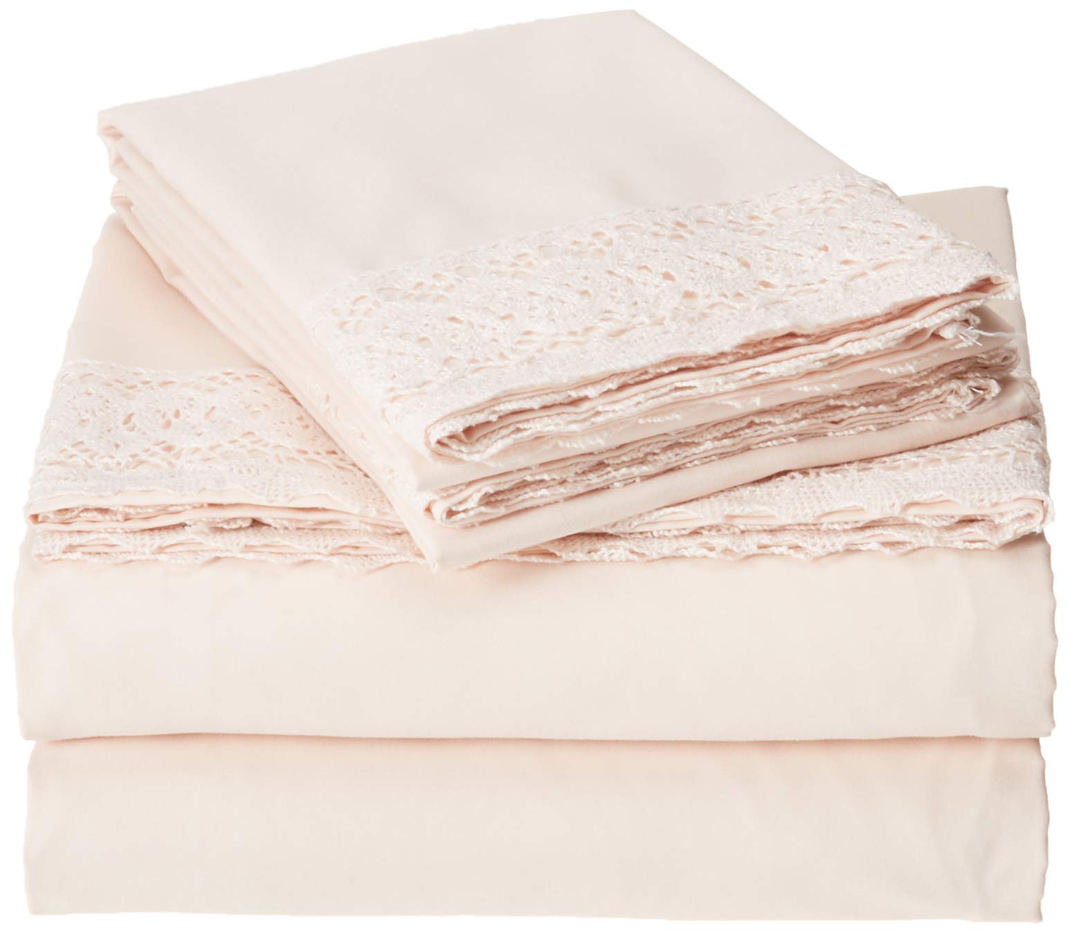 Amazon.com: Modern Threads Soft Microfiber Crochet Lace Sheets ...