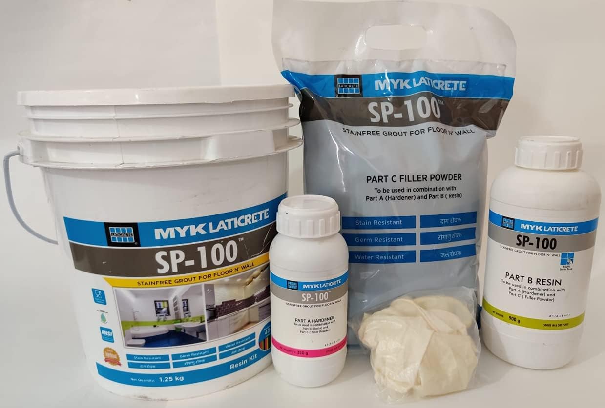 LATICRETE Myk Sp-100 Stain Free Epoxy Grout For Floor & Wall (44 Bright ...