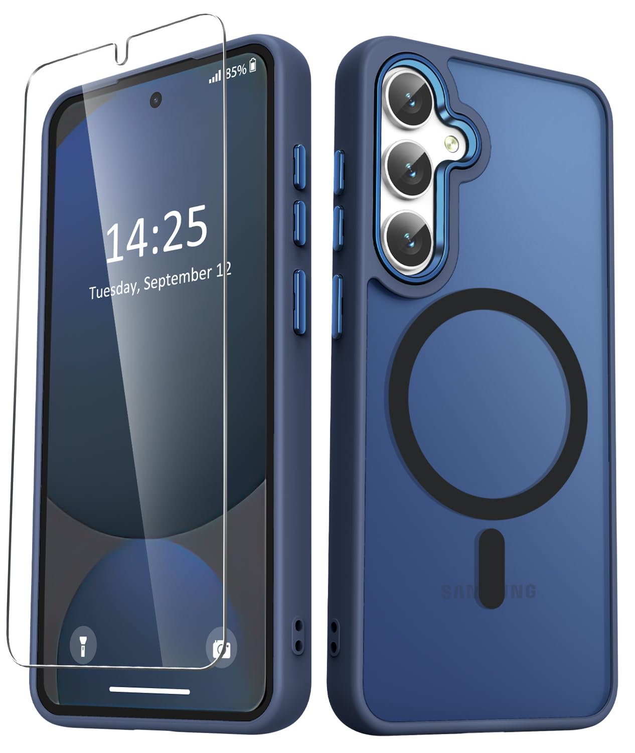 Amazon.com: YENAPOON for Samsung Galaxy S25 Case, Matte Magnetic Phone ...