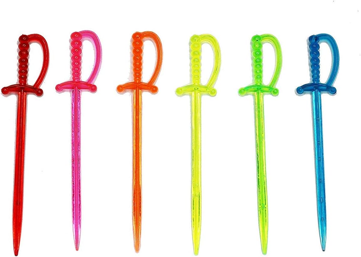 Amazon.com | Royal 3.25" Black Plastic Sword Picks, Package of 1000 ...