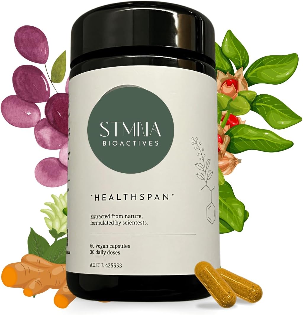 Healthspan Supplement for Longevity - Turmeric, Resveratrol ...