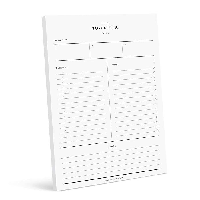 Buy Bliss Collections No-Frills Daily Planner, 50 Undated 8.5 x 11 Tear ...
