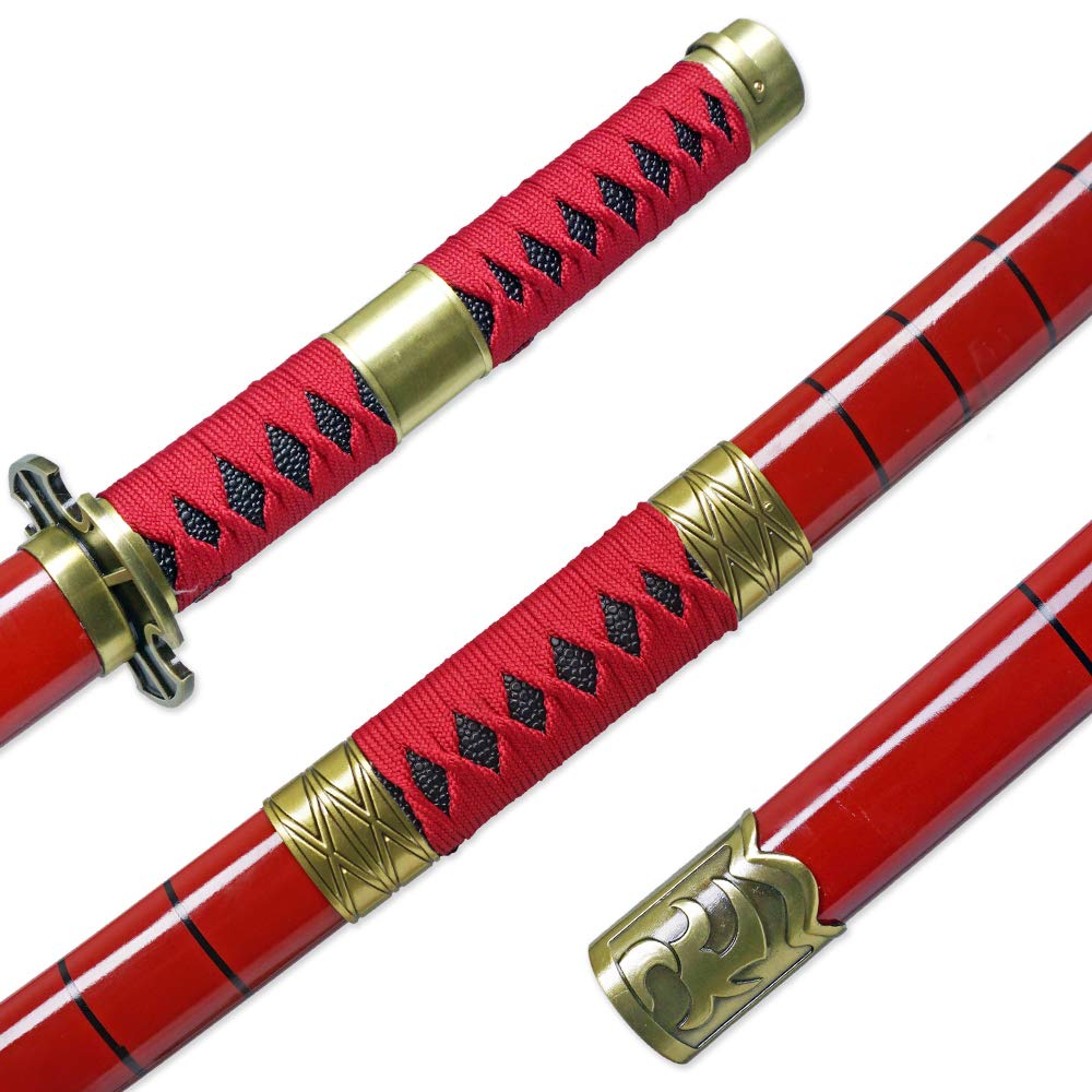Buy Zisu Carbon Steel Roronoa Zoro Sword, About 40 inch Overall, Shusui ...