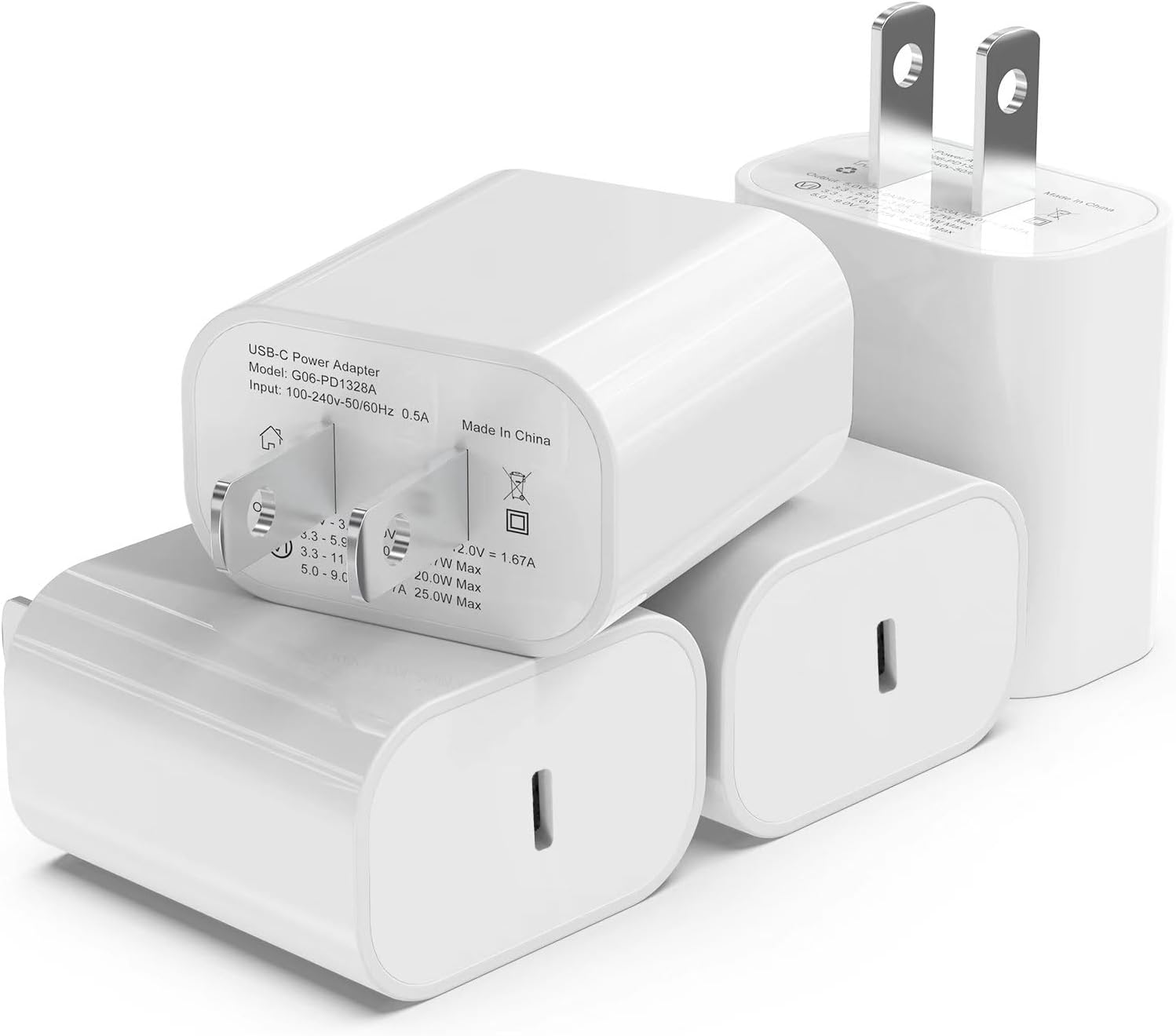Amazon.com: 4Pack USB C Charger Block, iGENJUN 20W for Phone Fast ...