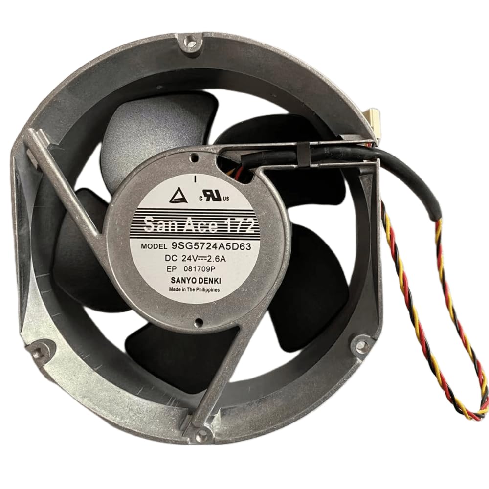 for 9SG5724A5D63 DC24V 2.6A 17251 3-Wire Inverter Cooling Fan : Amazon ...