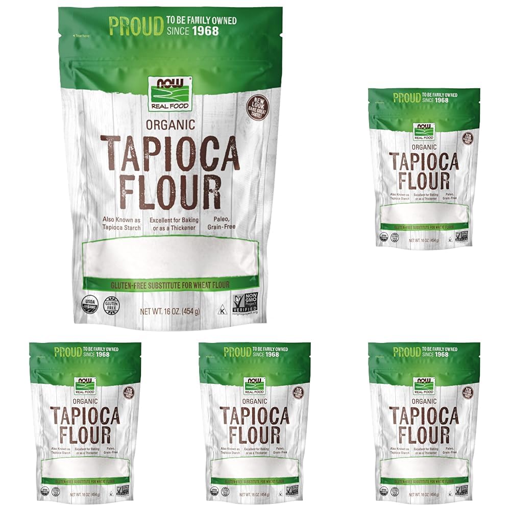 Amazon.com : NOW Foods, Organic Tapioca Flour, Gluten-Free and Non-GMO ...