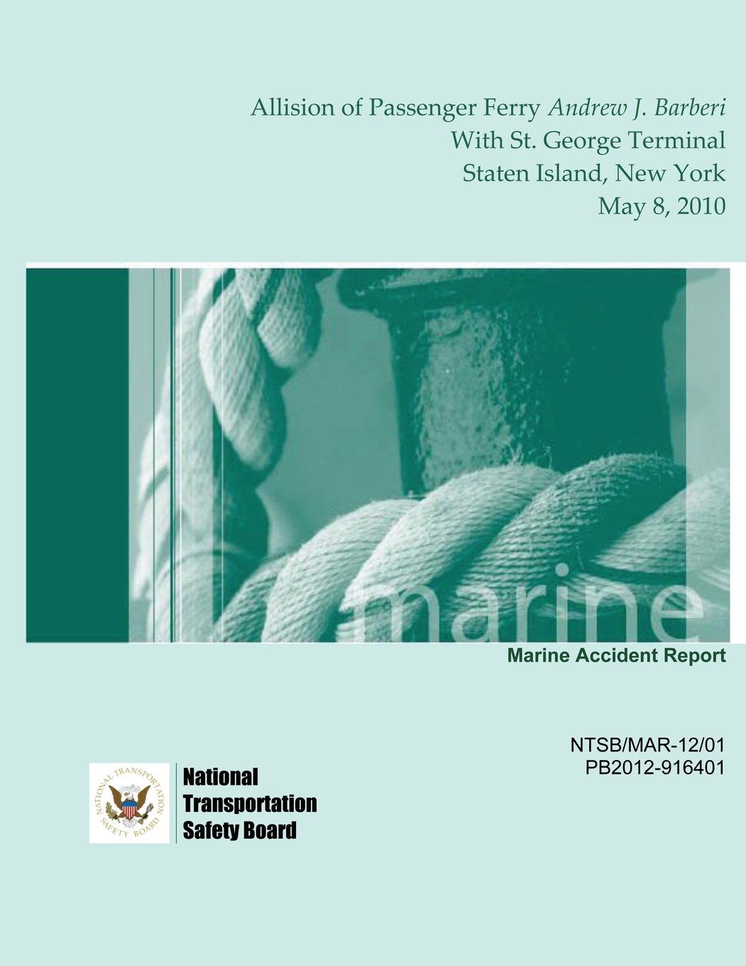 Buy Marine Accident Report: Allision of Passenger Ferry Andrew J ...