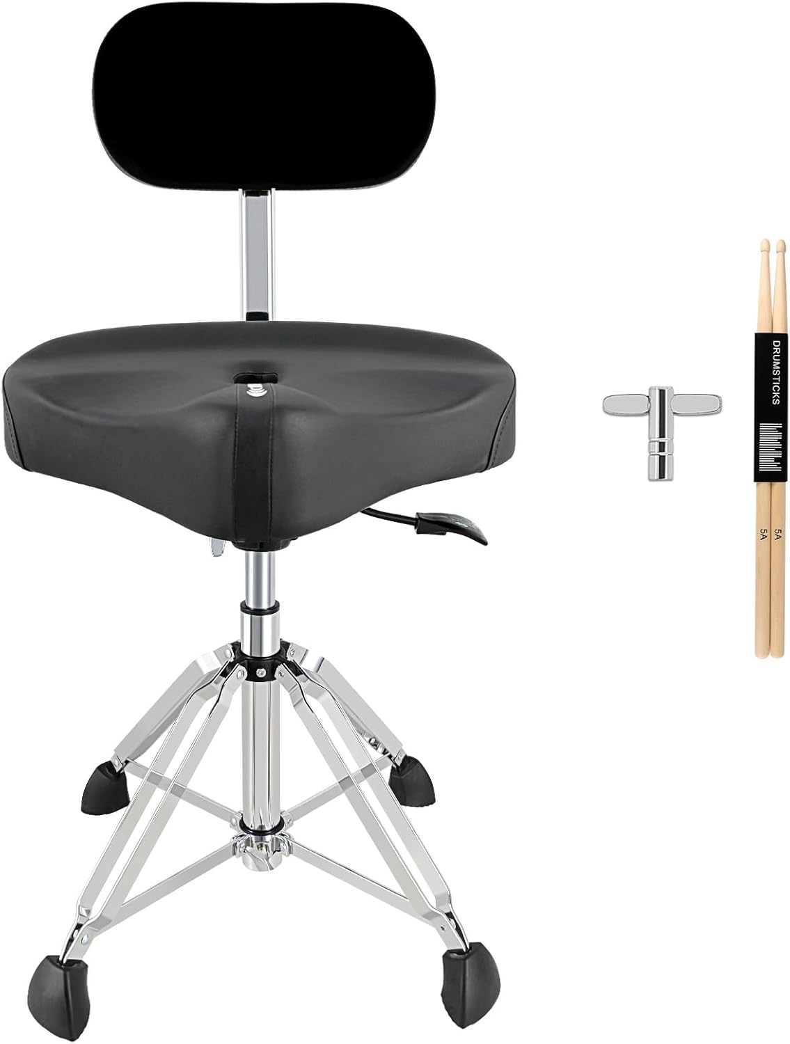 Amazon.com: ROWELL Drum Throne with Backrest Hydraulic Drum Stool ...