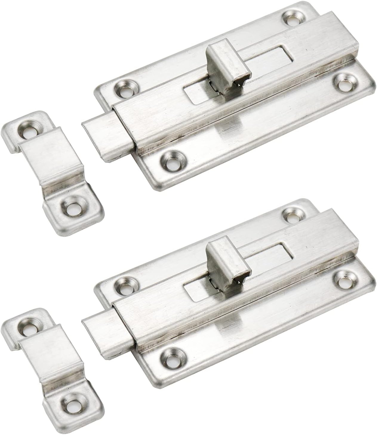 Amazon.com: Helonge Slide Latch Lock, 3 Pcs 3 inches Sliding Door Bolts ...