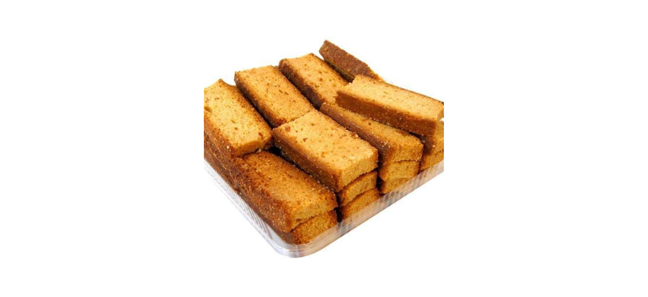 Buy Premium Long Suji Rusk/Toast/Cake Rusk/Chai Time Partner/Crunchy ...
