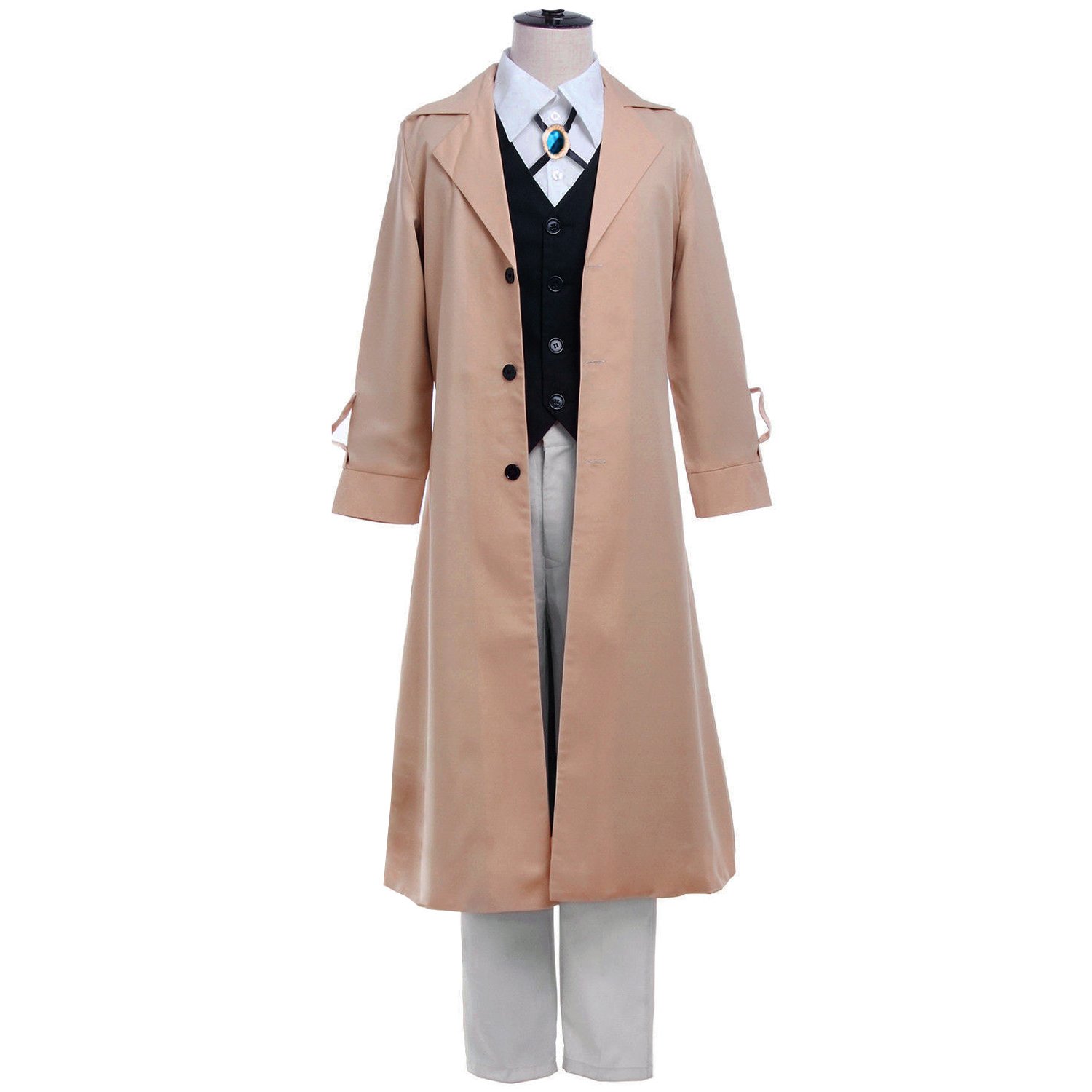 Anime Osamu Dazai Cosplay Costume Uniform Outfit Suit Full Set ...