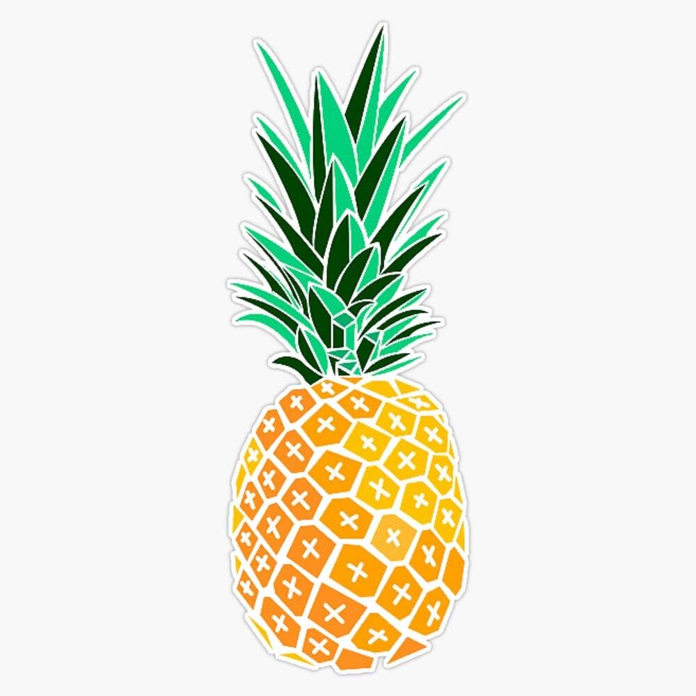 Amazon.com: Artsy Pineapple Sticker Decal Vinyl Bumper Stickers ...