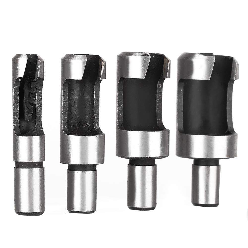 Carbon Steel Wood Plug Hole Cutter, 8pcs Drill Bit Accessory Wood Plug ...