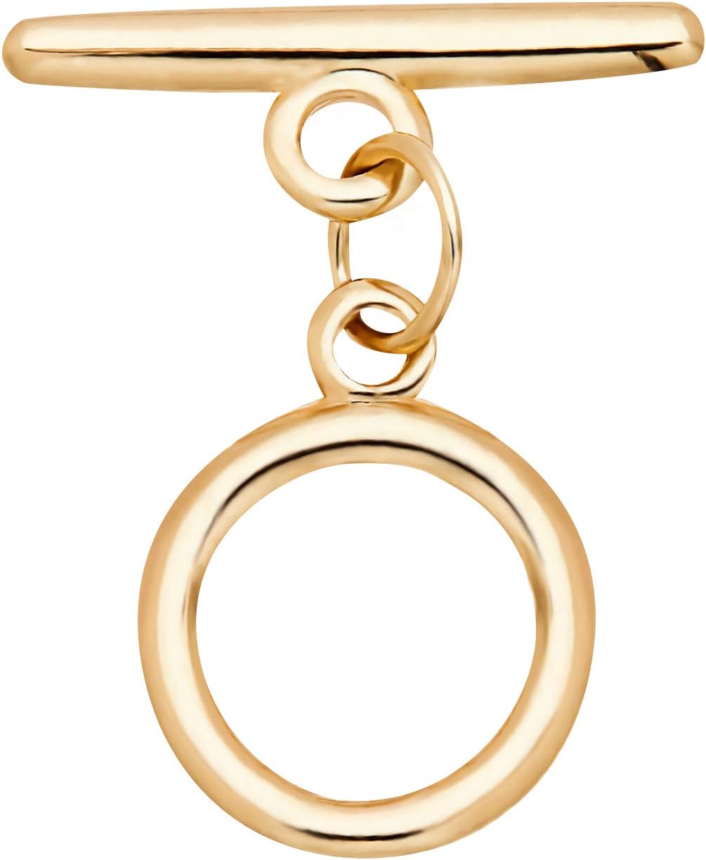 Amazon.com: BENECREAT 10 Sets 18K Gold Plated Brass Toggle Clasps Flat ...