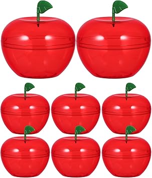 Amazon.com: MAGICLULU Red Favor Container 8PCS Fillable Red Apple ...