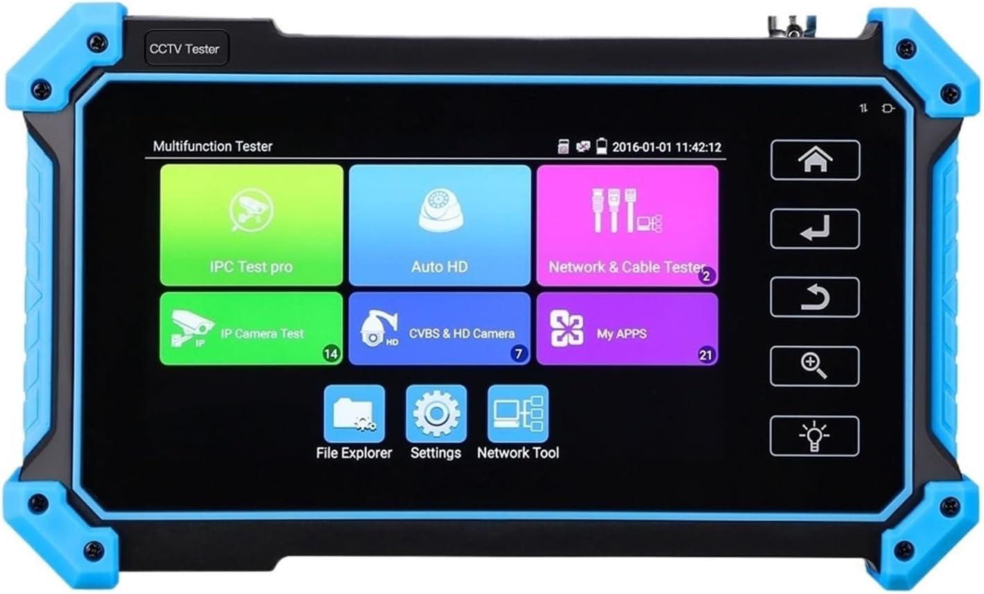 Portable CCTV Tester, 4K CCTV Camera Tester 8MP AHD CVI TVI CVBS IP ...