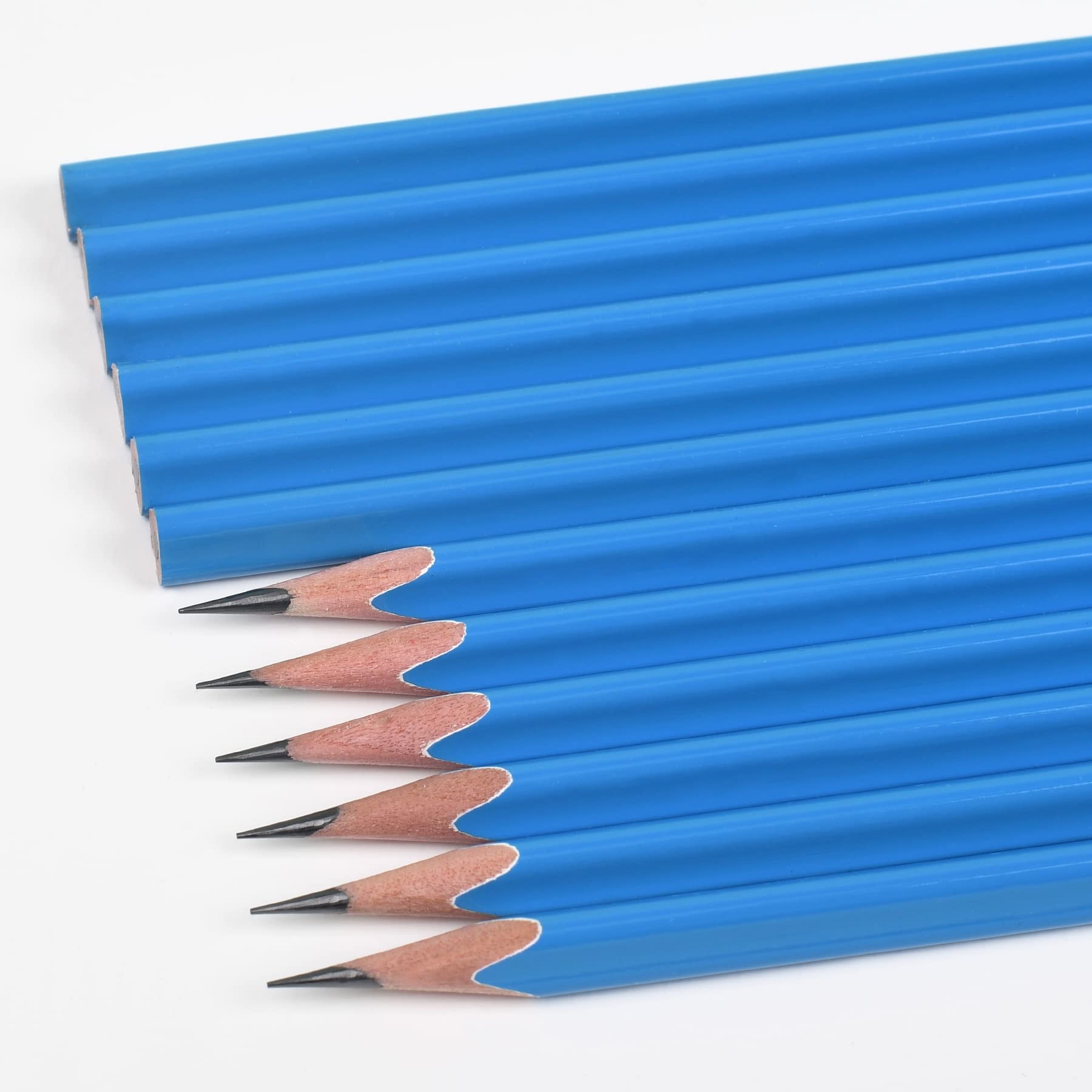 PABLUE HB Graphite Pencils, Triangular Concave Grip Pencils, Fat, Thick ...