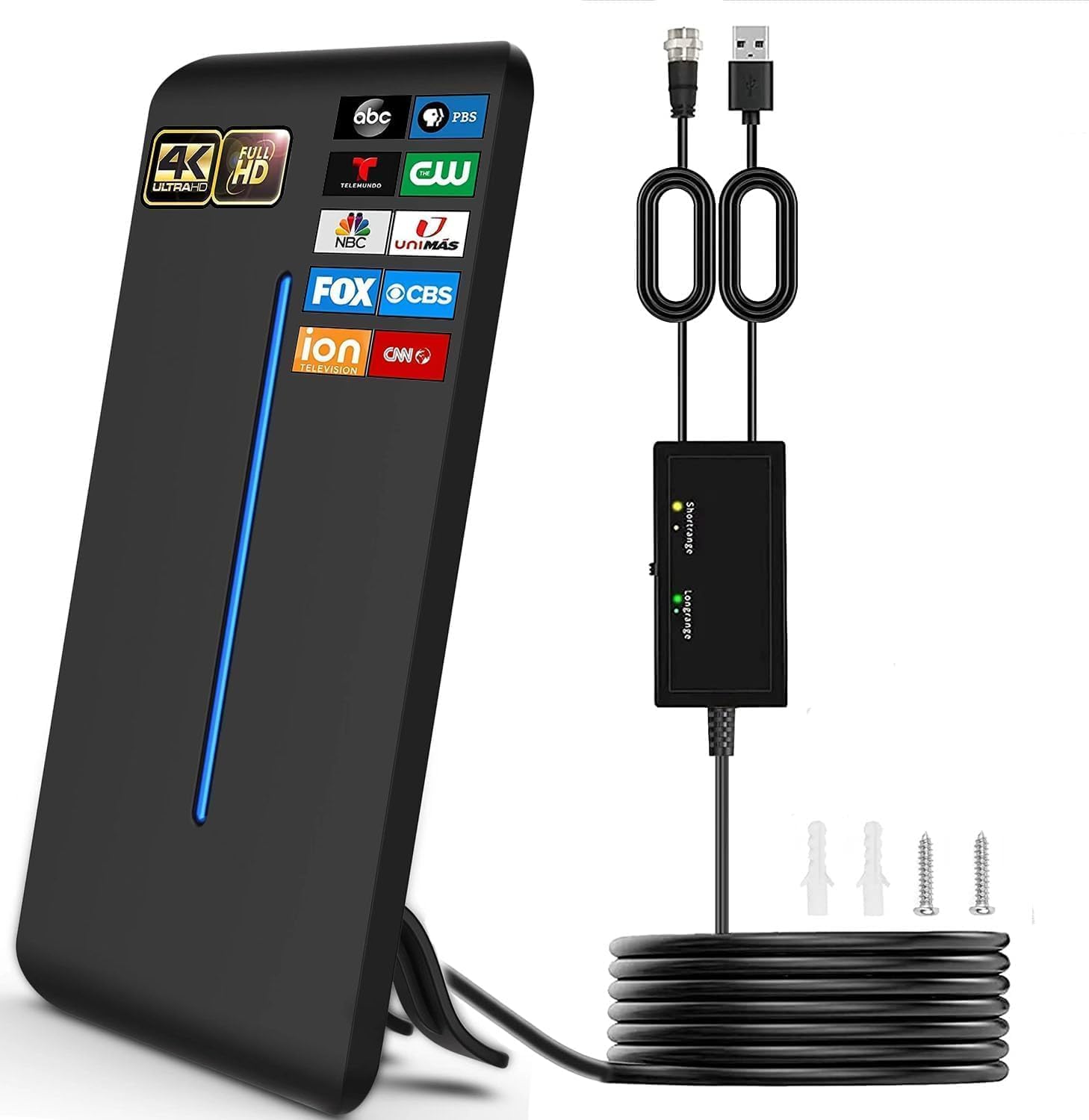 Amazon.com: flrian 2024 Upgraded Digital TV Antenna, 980+ Miles Range ...