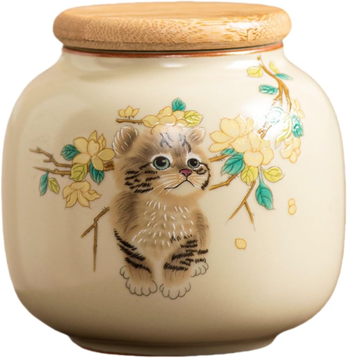 Amazon.com: Fire Kirin 9oz Ceramic Tea Canister with Airtight Lid ...