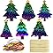Amazon.com: 72Pcs Christmas Tree Scratch Paper Rainbow Color Scratch ...