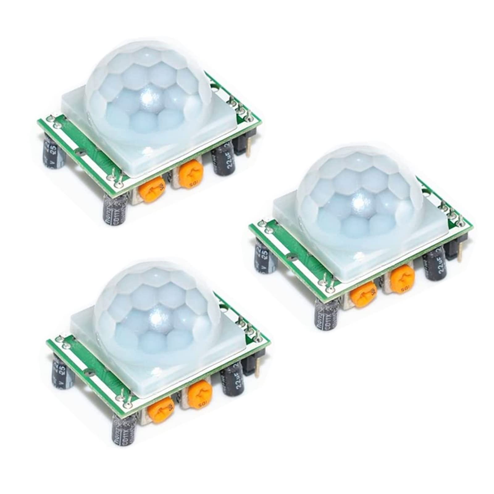 Oiyagai 3pcs HC-SR501 PIR Infrared Sensor Human Body Infrared Motion ...