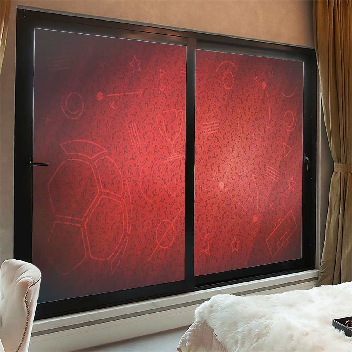 Red Frosted Glass Texture Red Abstract Frosted Glass Texture