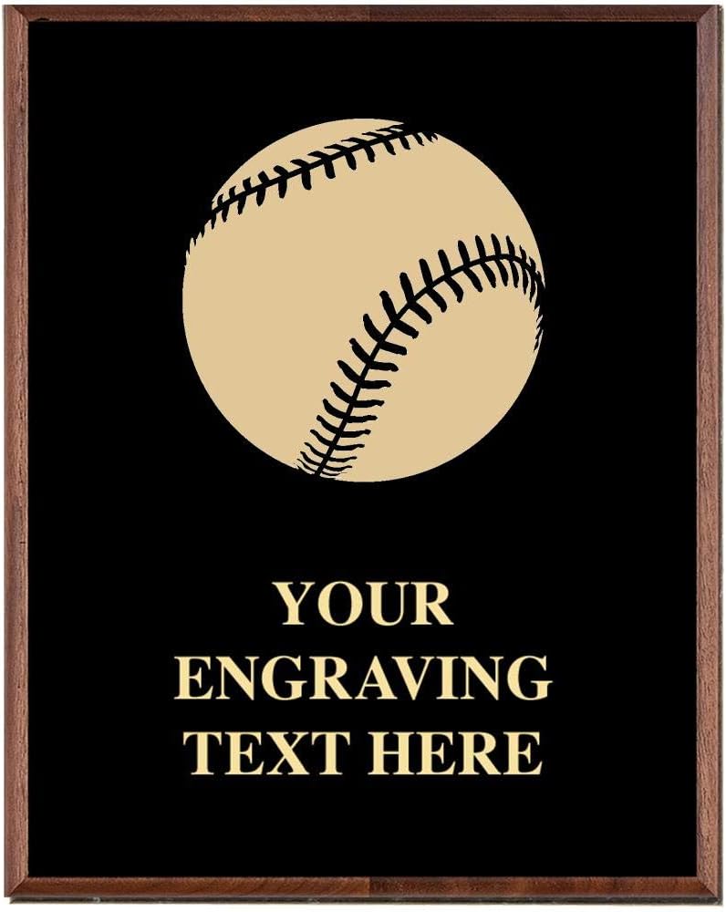 Amazon.com : Crown Awards Baseball Plaques, Custom Engraved Etched ...