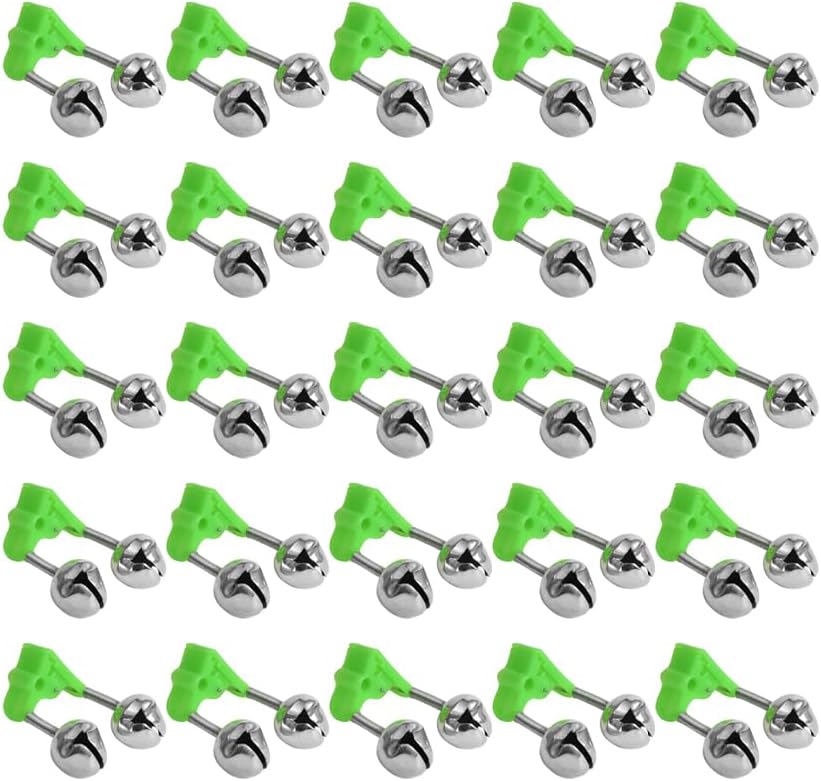 Amazon.com: ccHuDE 30 Pcs Fishing Bite Alarm Bells Fishing Twin Bells ...