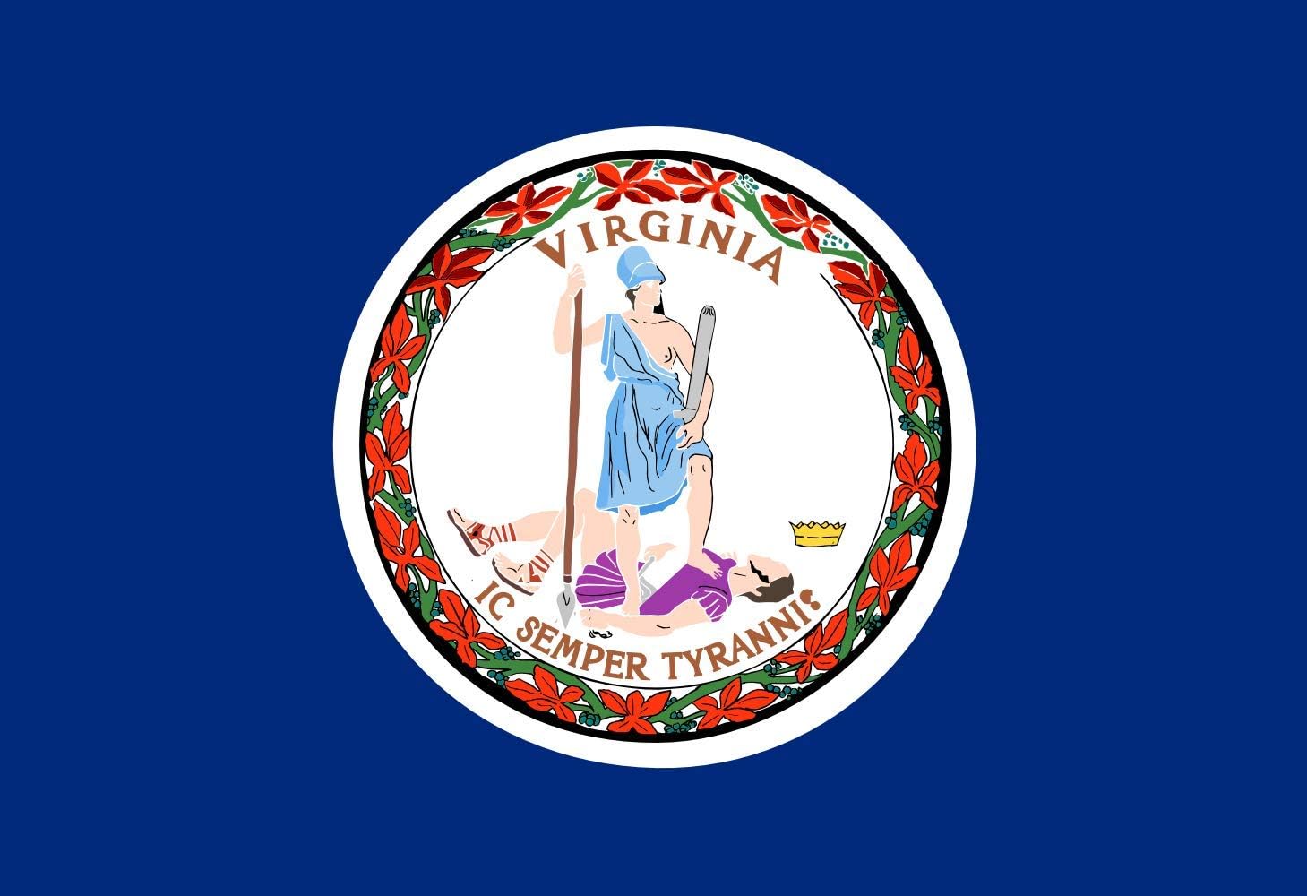 Amazon.com : DIPLOMAT-FLAGS Commonwealth of Virginia Flag | Landscape ...