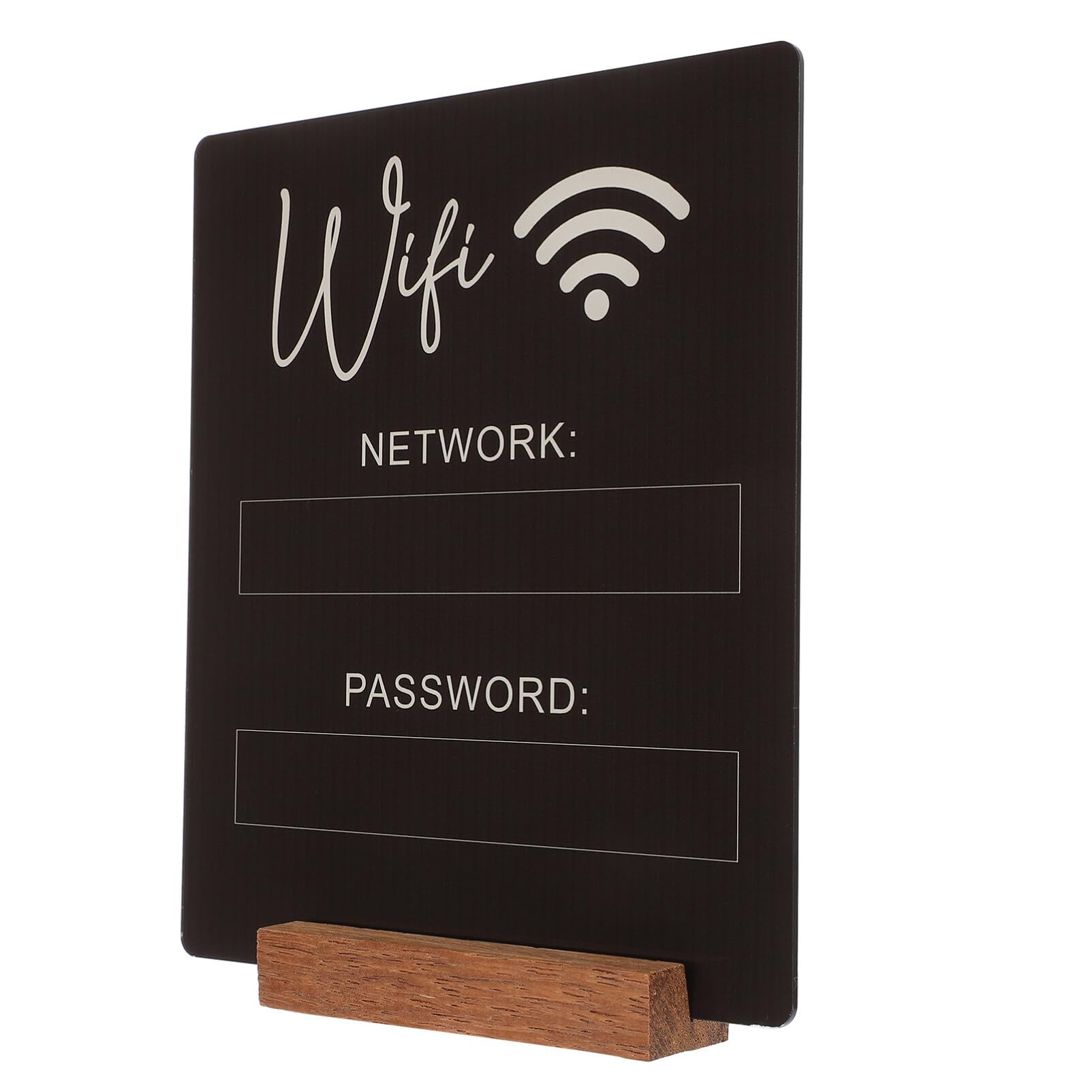 Snapklik.com : Wifi Password Sign Acrylic Table Guest Wi-Fi Signage ...